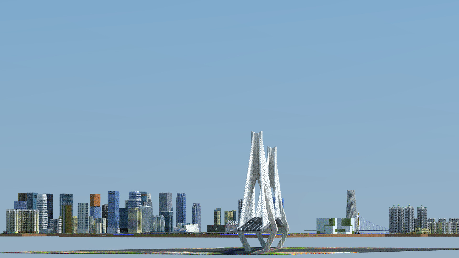 PROJECT GUANGZHOU:HEDONG BRIDGE(鹤洞大桥） Minecraft Map