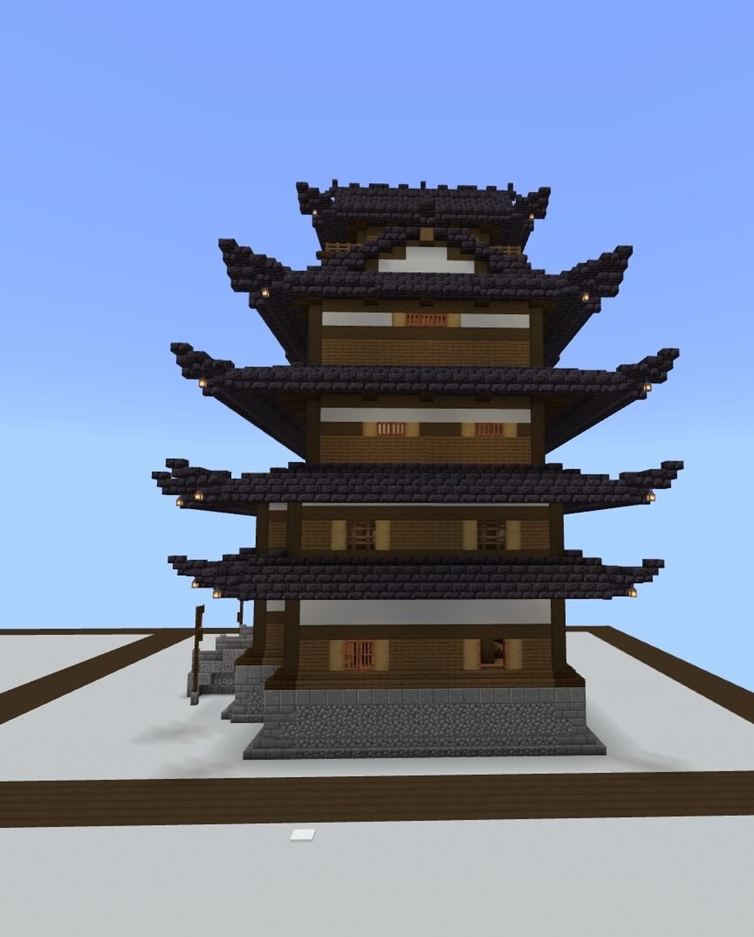 Japanese Castle from Ghost of Tsushima in Minecraft. Minecraft Map