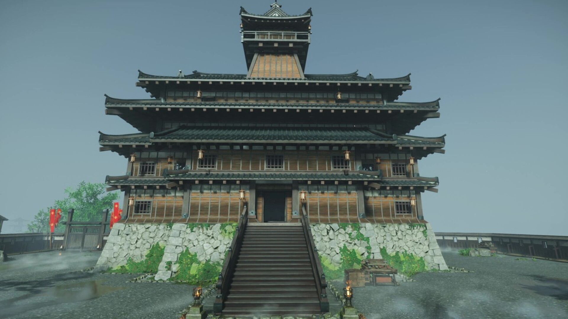 Japanese Castle from Ghost of Tsushima in Minecraft. Minecraft Map