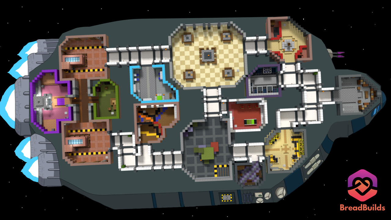 Among Us Map The Skeld Minecraft Map