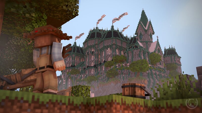 Medieval Skyblock Map | The Dislocated Islands Minecraft Map