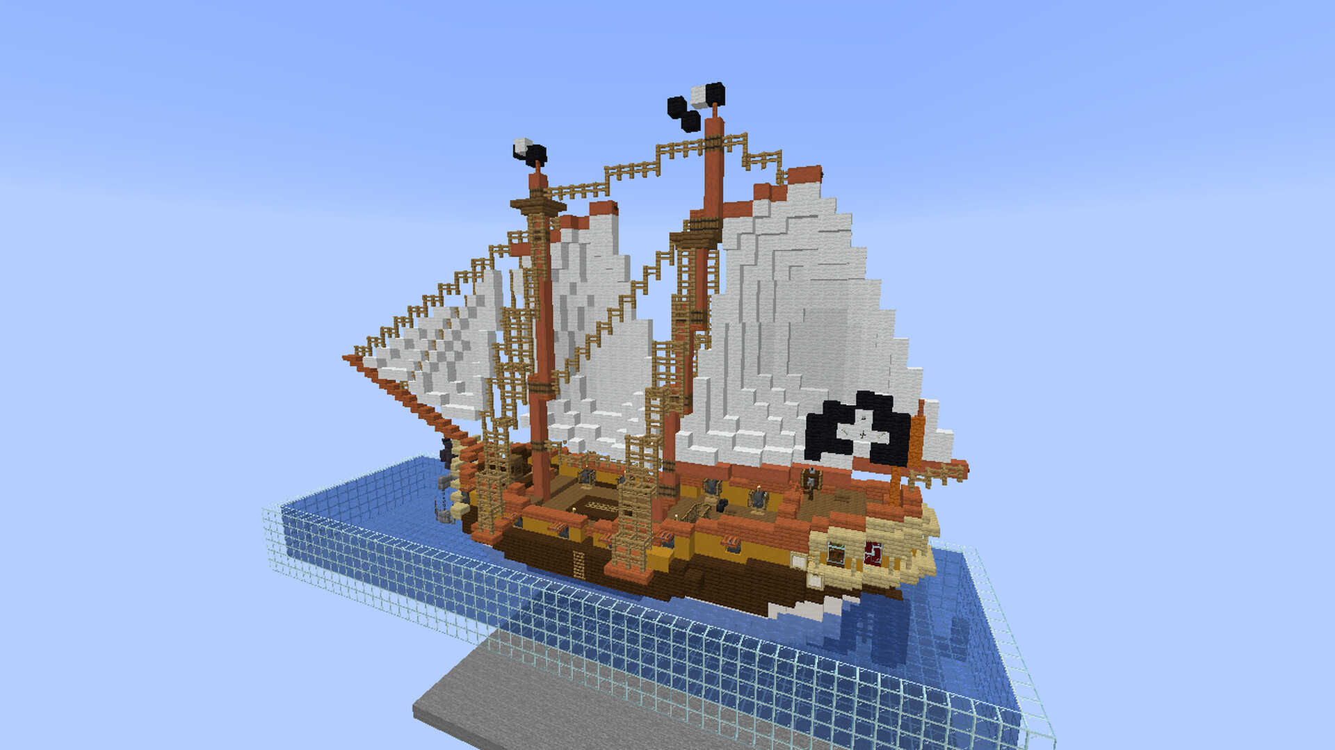 'Ferret' - 12-gun Sloop with a 2-mast refit Minecraft Map