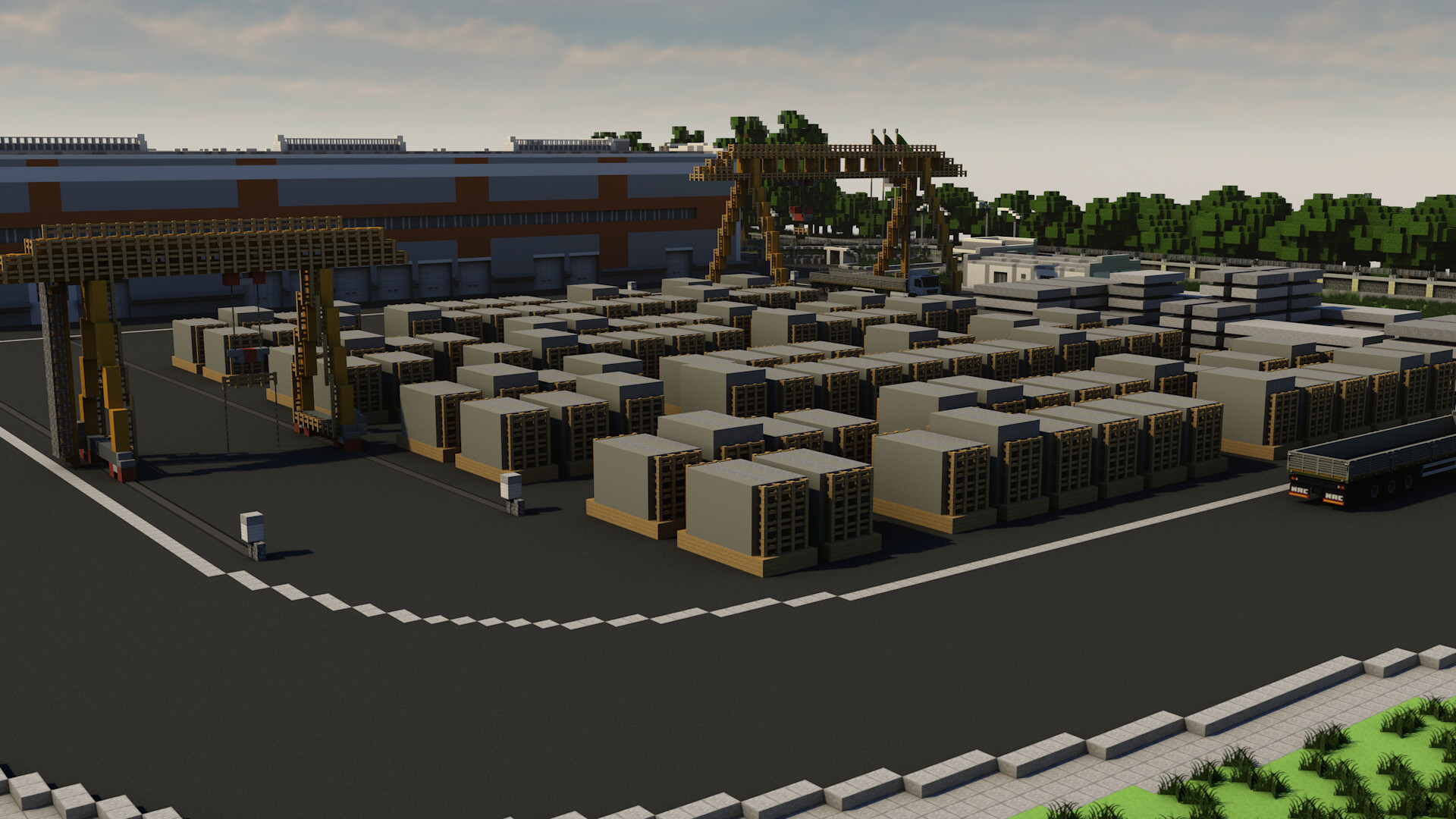 Precast concrete plant | Завод железобетонных изделий Minecraft Map