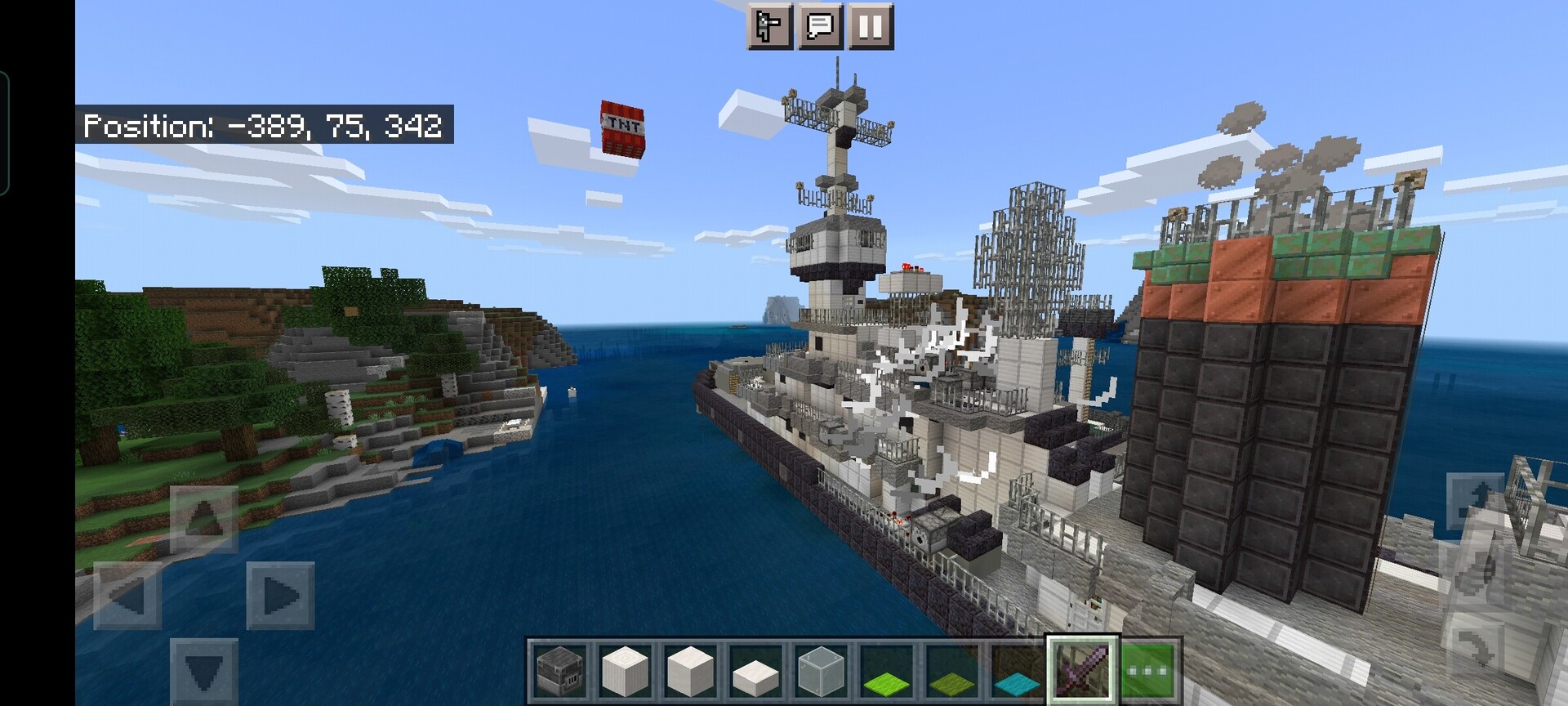 Customised Battleship (interior +functioning weapon system +escort ...