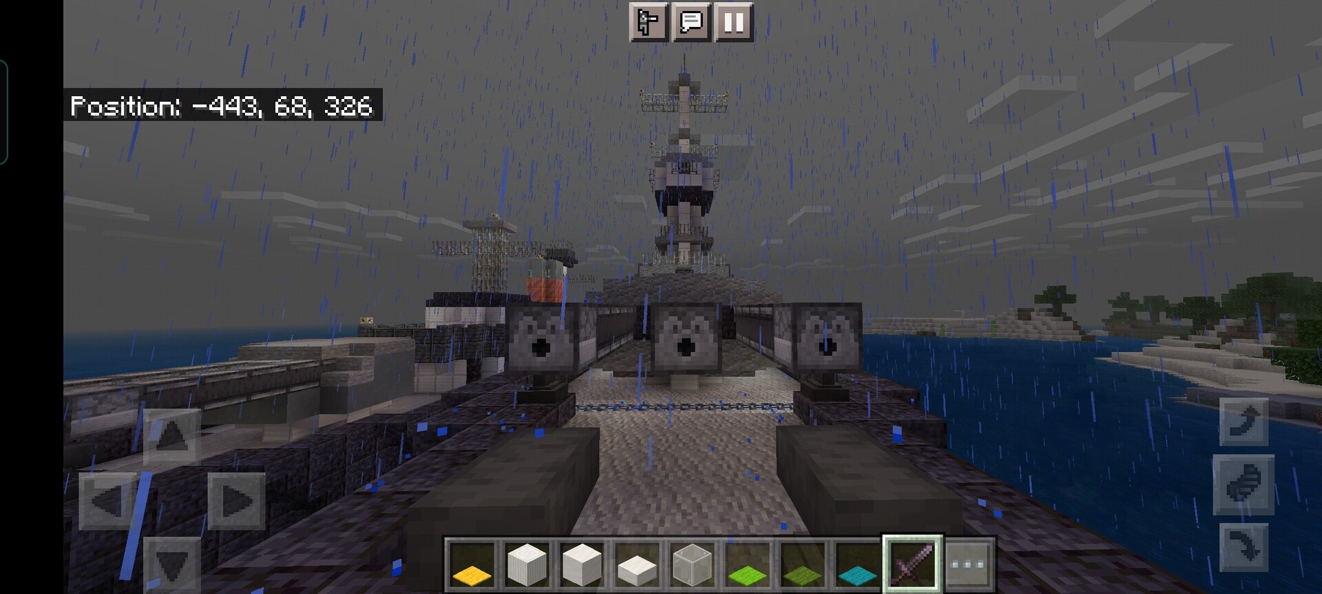 Customised Battleship (interior +functioning weapon system +escort ...