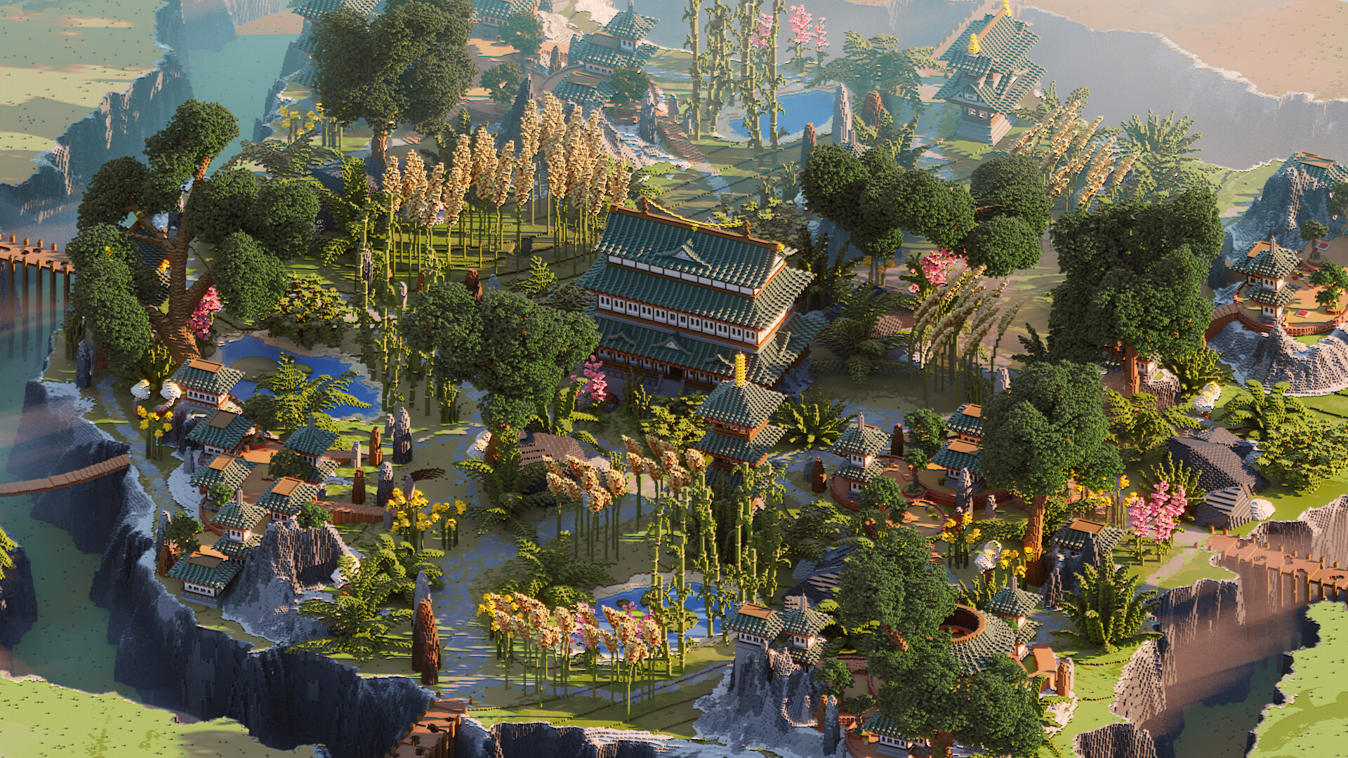 Asian spawn + warzone by Bubble Minecraft Map