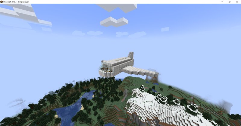 A plane Minecraft Map