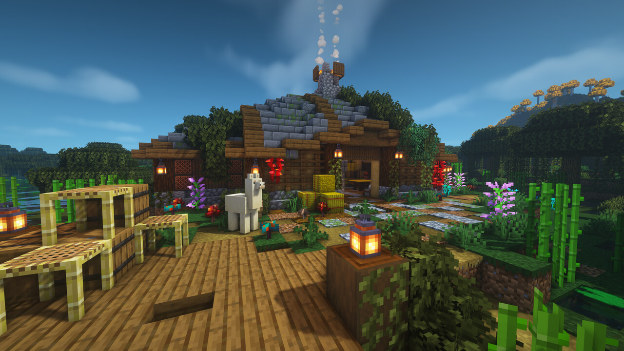 Swamp House With Detailed Interior [download] Minecraft Map