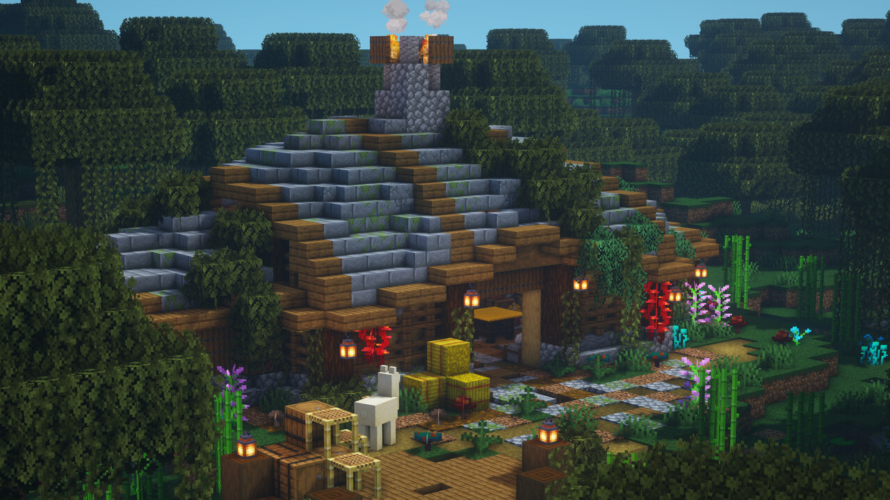 Swamp House With Detailed Interior [download] Minecraft Map