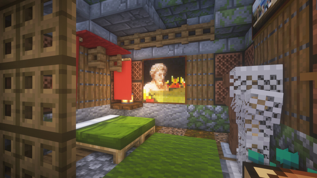 Swamp House With Detailed Interior [download] Minecraft Map