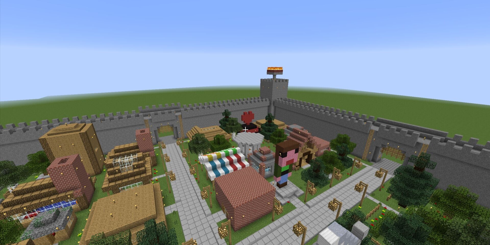 A Casual Town - MCPVP Sabotage map - REBUILT Minecraft Map
