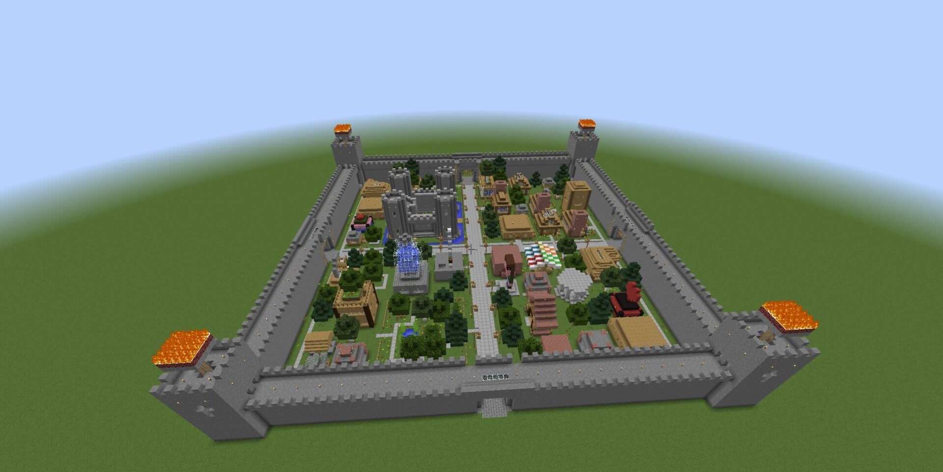 A Casual Town - MCPVP Sabotage map - REBUILT Minecraft Map