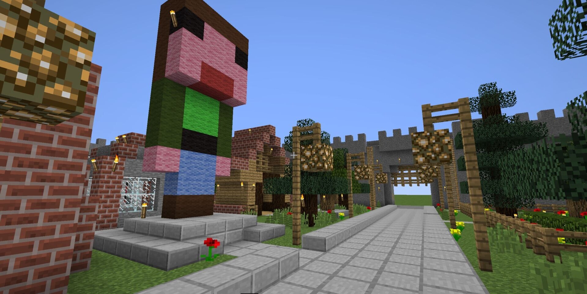 A Casual Town - MCPVP Sabotage map - REBUILT Minecraft Map