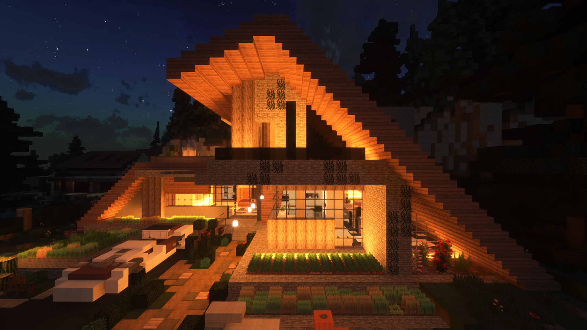 MODERN Mini-Farmhouse | updated Minecraft Map