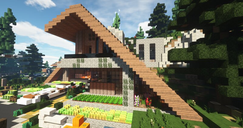 MODERN Mini-Farmhouse | updated Minecraft Map