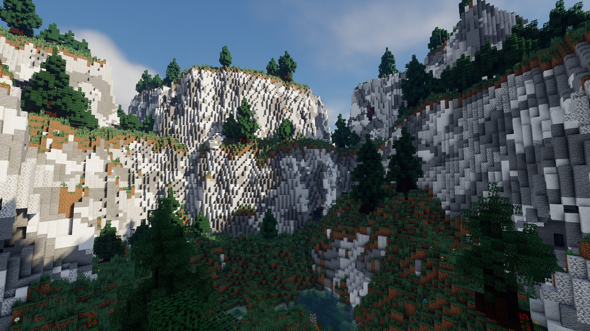 Piglin's Path - Custom Terrain Survival Map 5000 x 5000 Minecraft Map