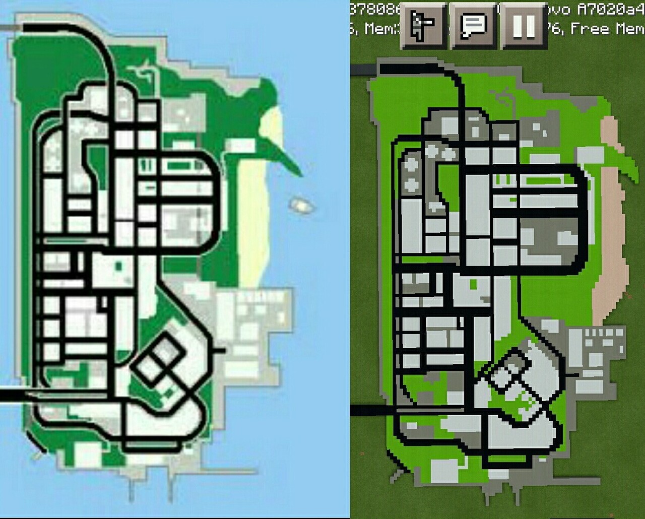 Gta 3 Map 2d Minecraft Map