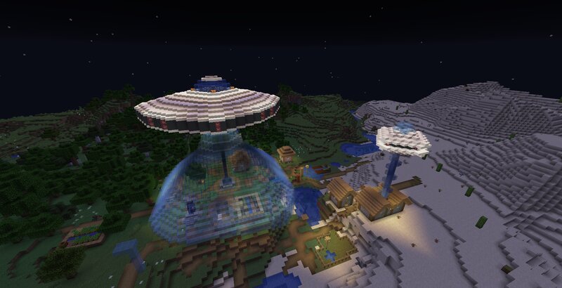 Giant UFO Minecraft Map