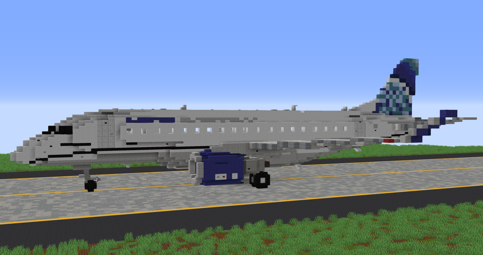 United Express New Livery Embraer 170-200LL Minecraft Map