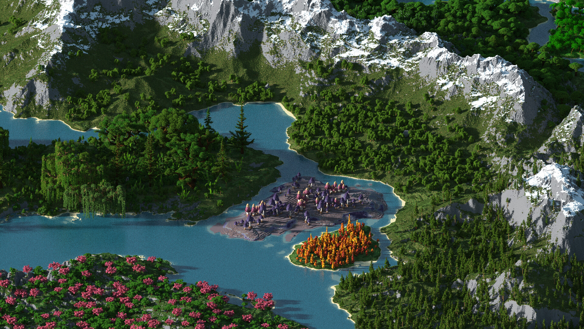Multibiome world - 4000x4000 WorldPainter Minecraft Map