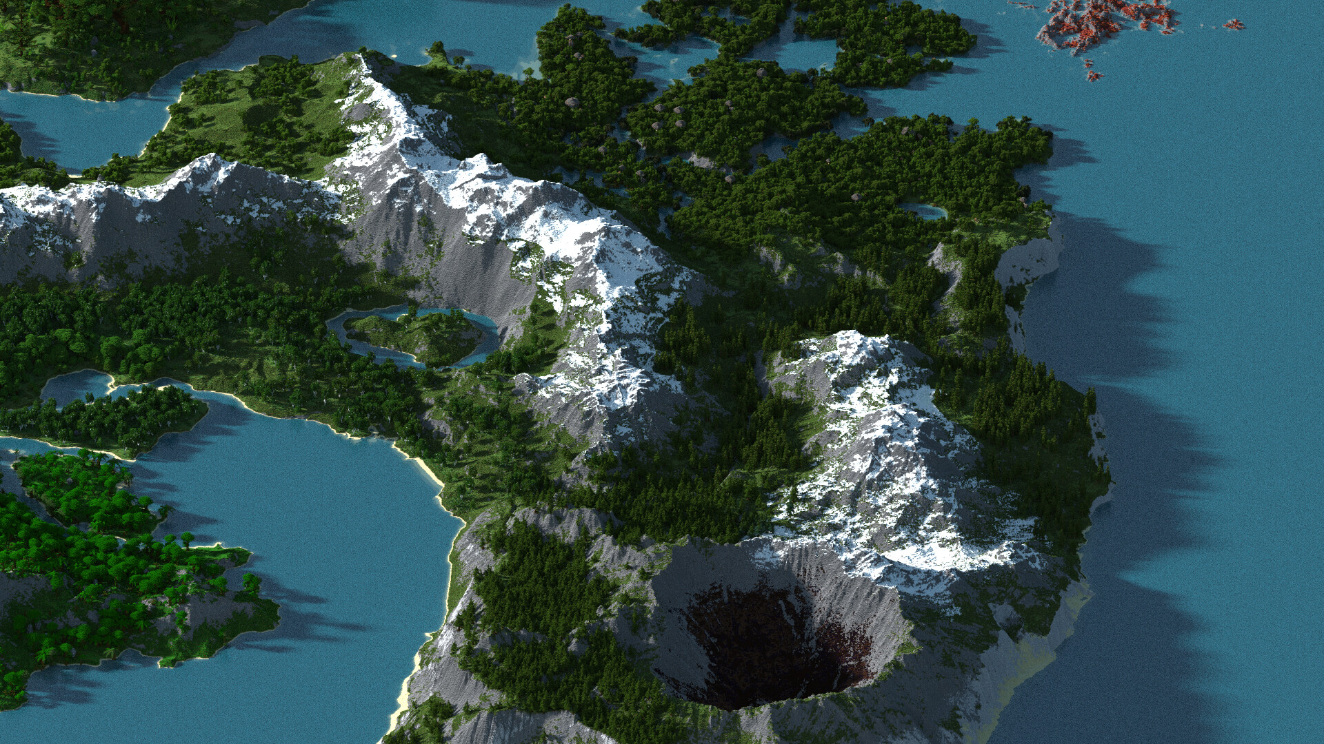 Multibiome world - 4000x4000 WorldPainter Minecraft Map