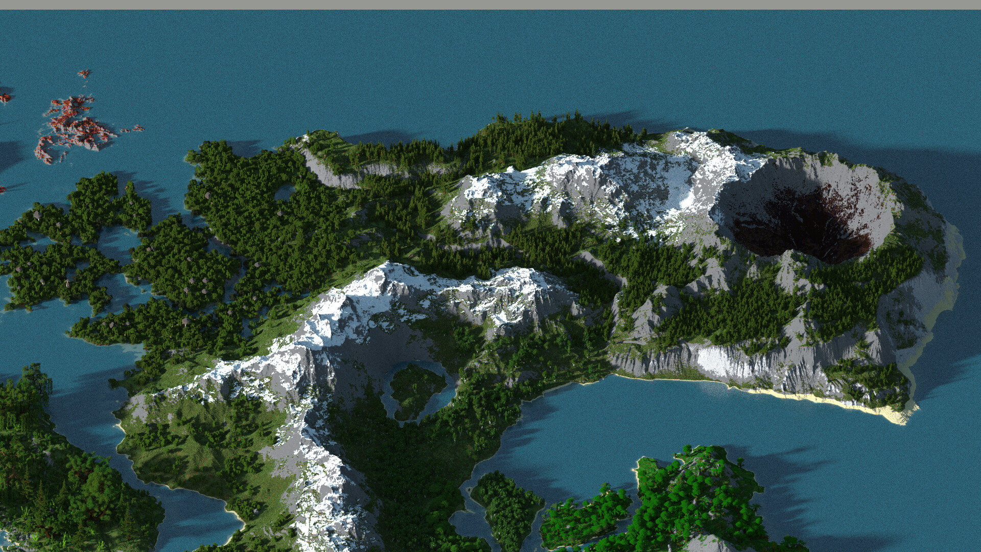 Multibiome world - 4000x4000 WorldPainter Minecraft Map