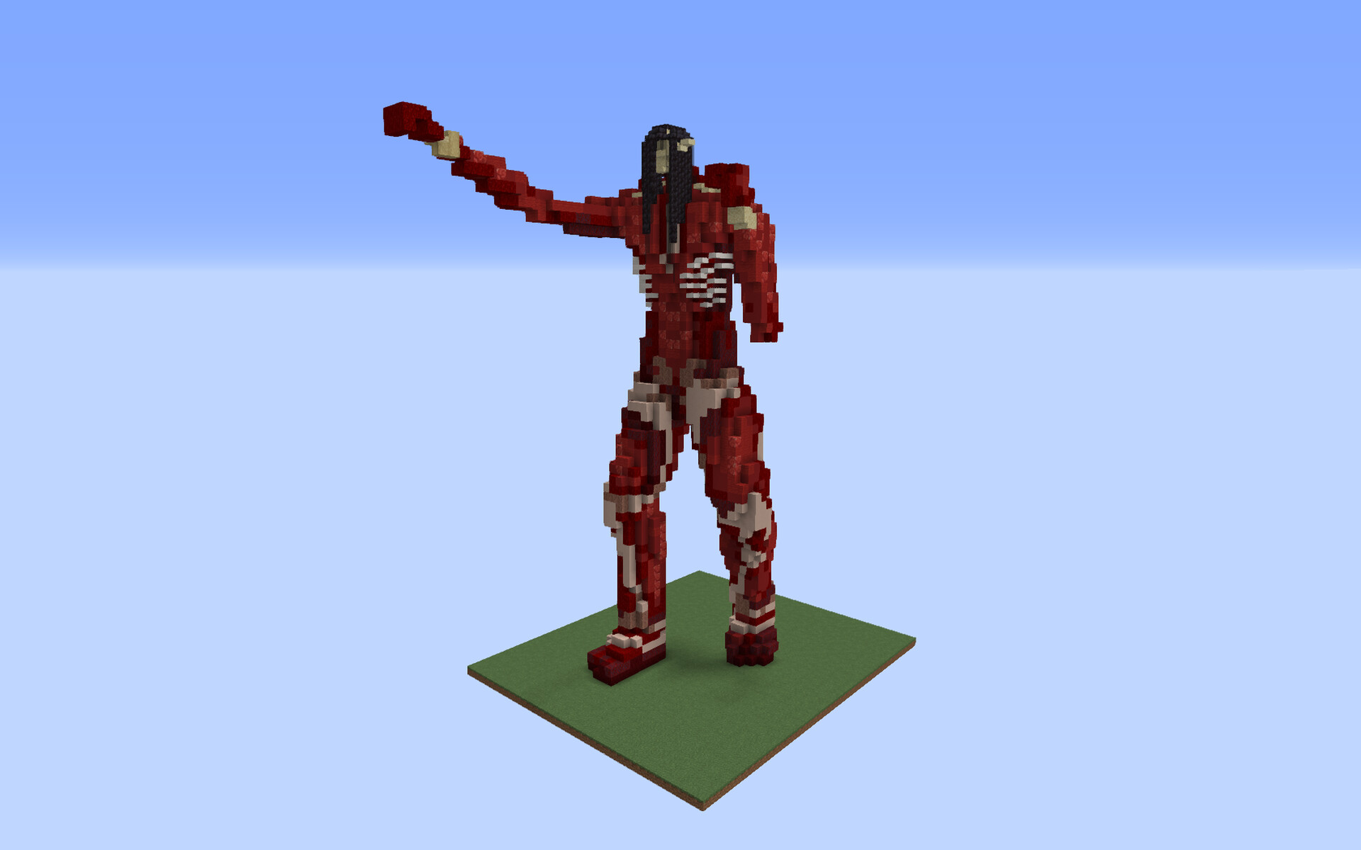 Eren Colossal Titan Minecraft 1:1 Minecraft Map