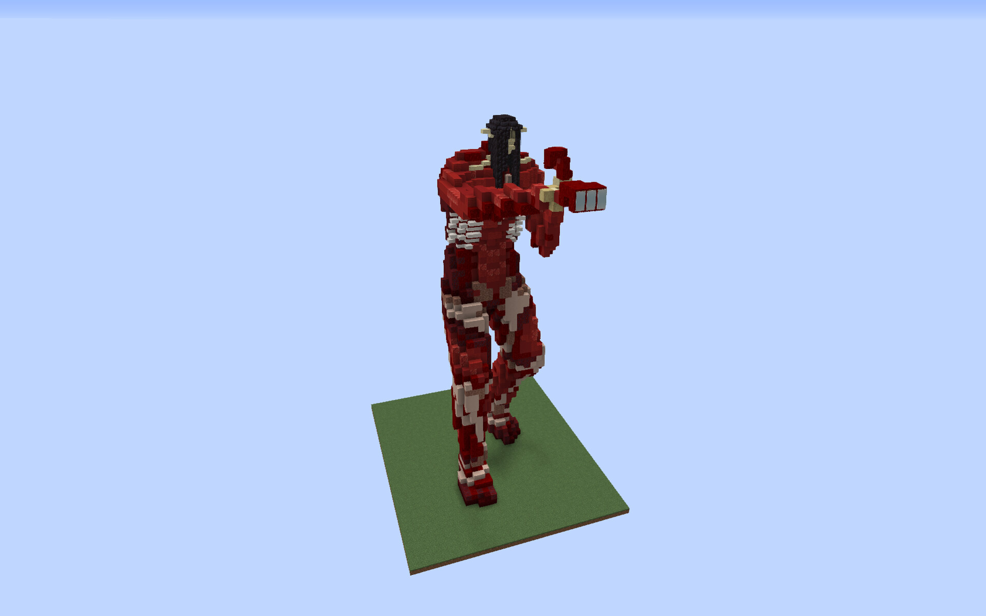 Eren Colossal Titan Minecraft 1:1 Minecraft Map