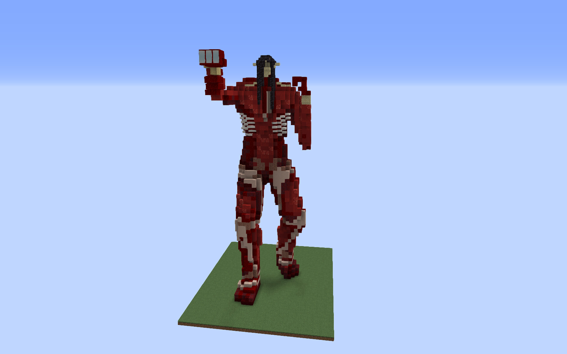 Eren Colossal Titan Minecraft 1:1 Minecraft Map