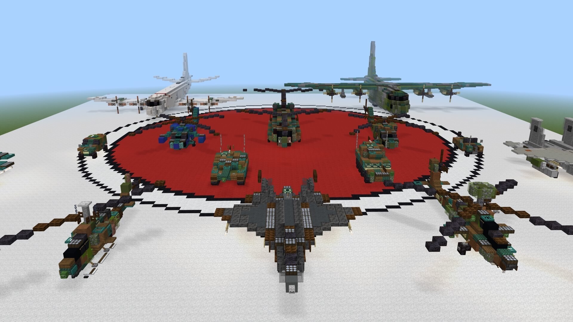 JSDF Vehicles 1.5:1 Minecraft Map