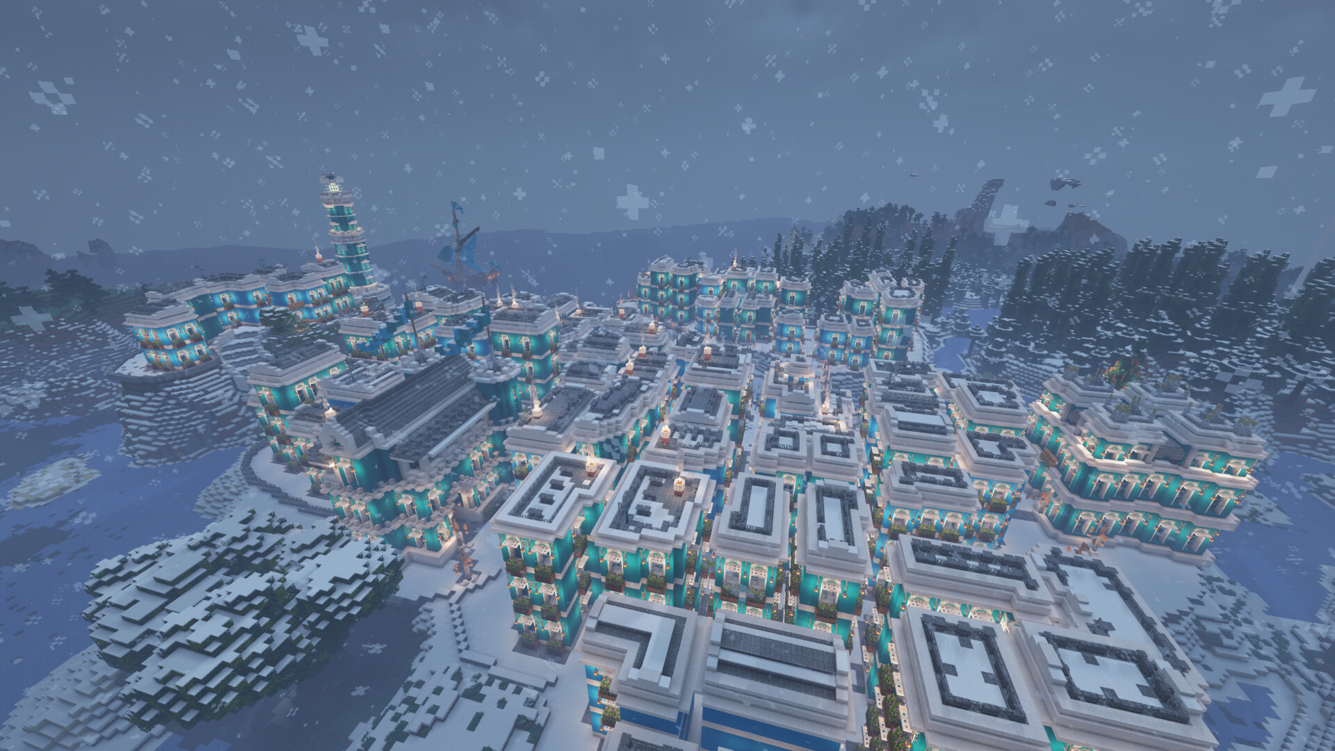 Winter city Minecraft Map