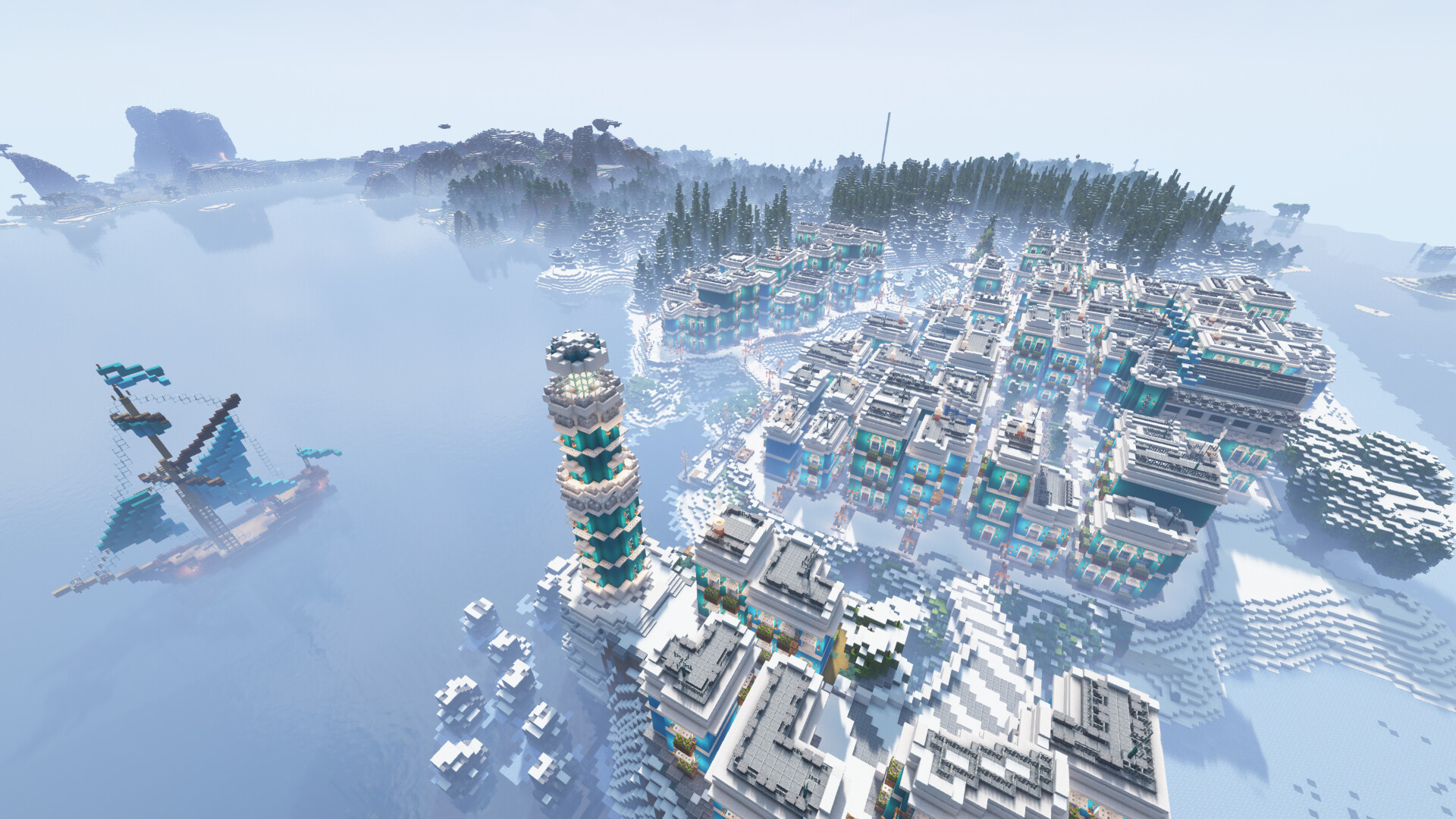 Winter city Minecraft Map