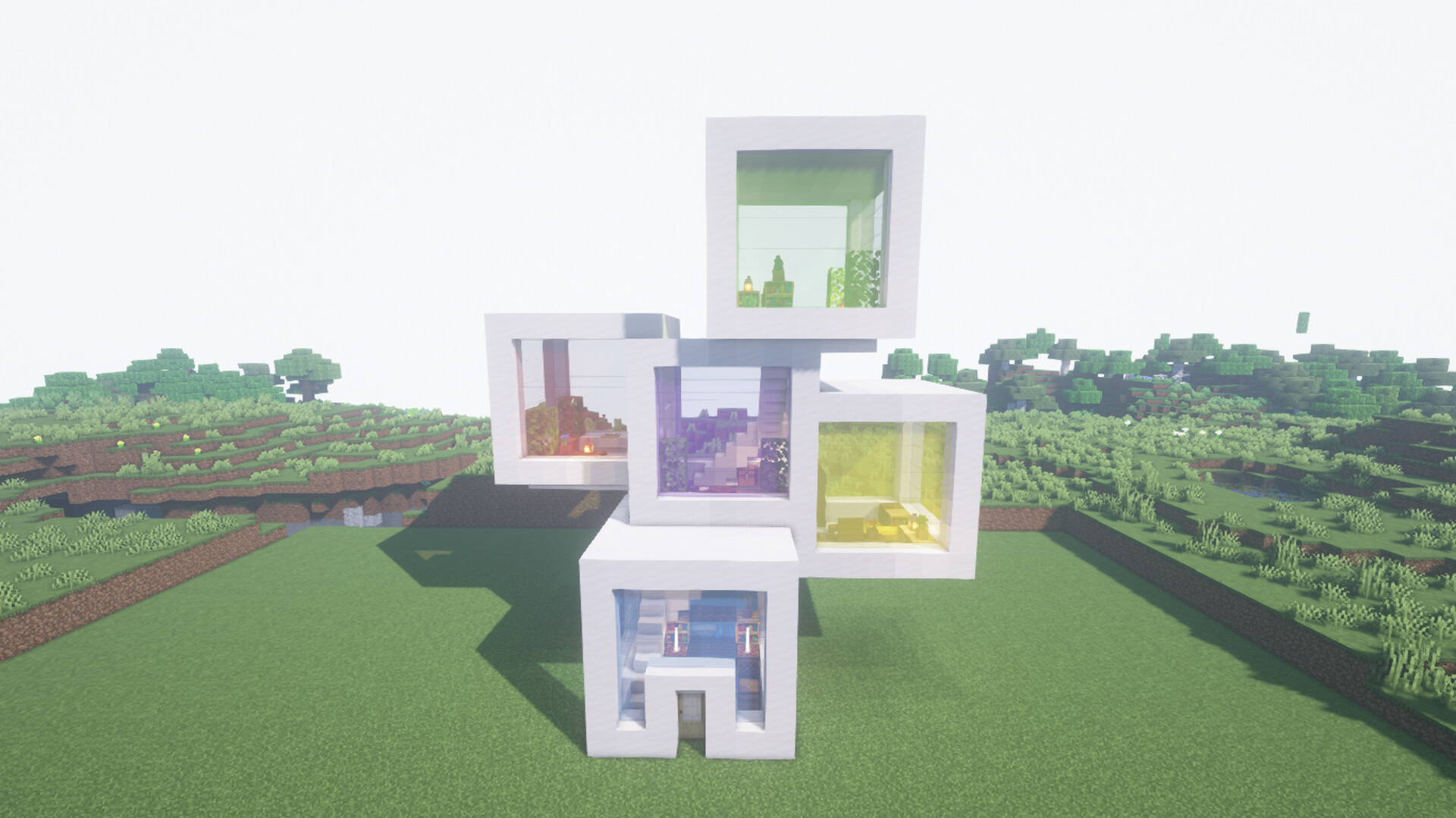 Cube house Minecraft Map