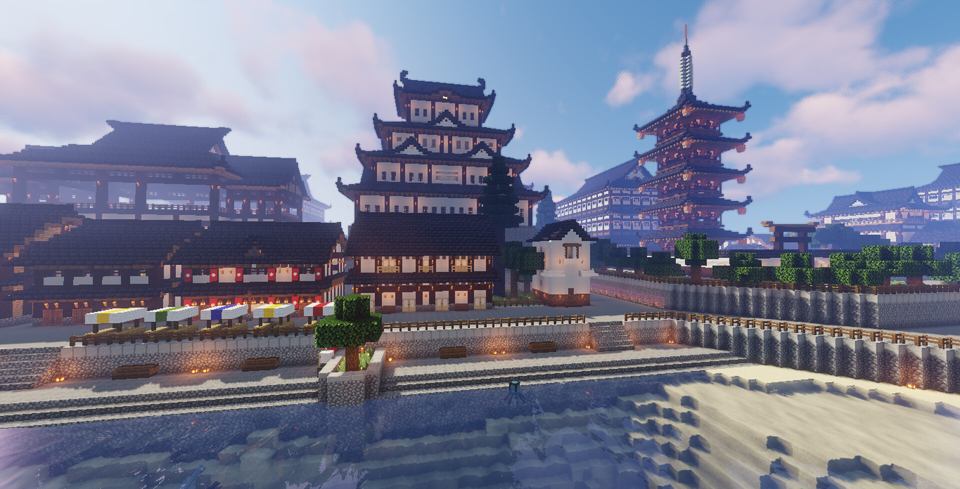 Coast Japanese Town Minecraft Map