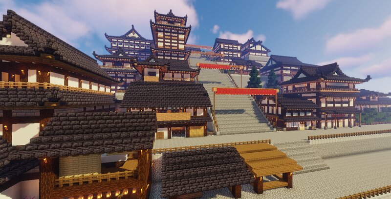 Coast Japanese Town Minecraft Map