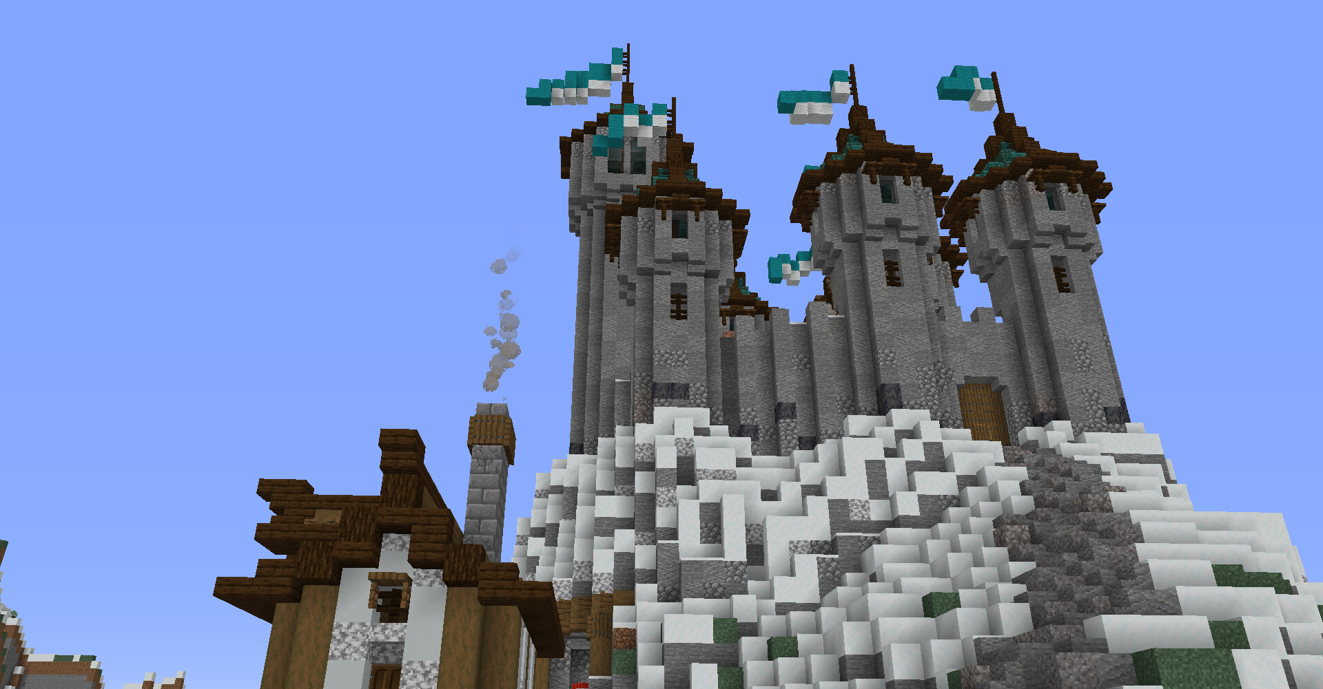 Medieval fantasy castle Minecraft Map