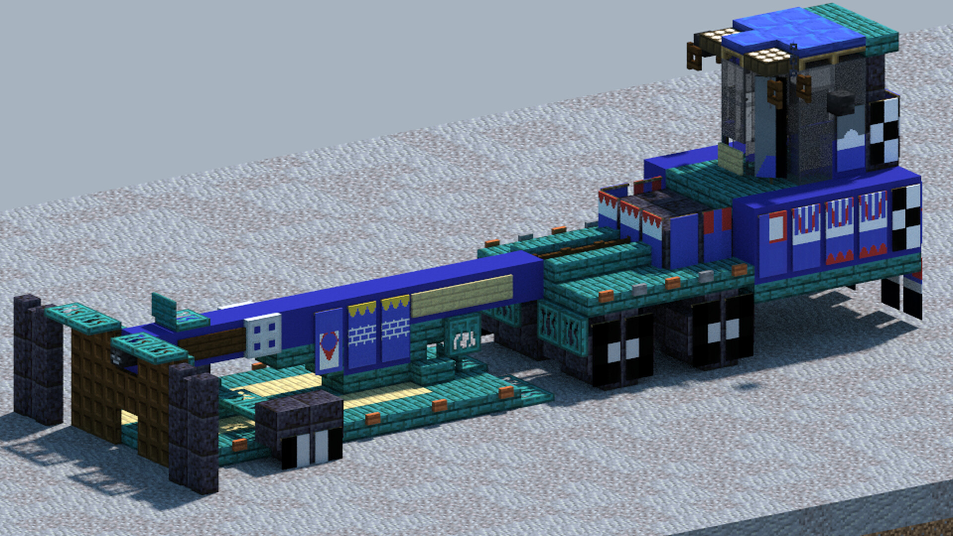 Truck/Tractor, pulling sled [With Download] Minecraft Map