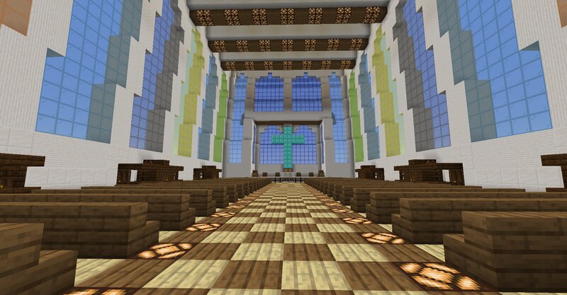 Modern church Minecraft Map