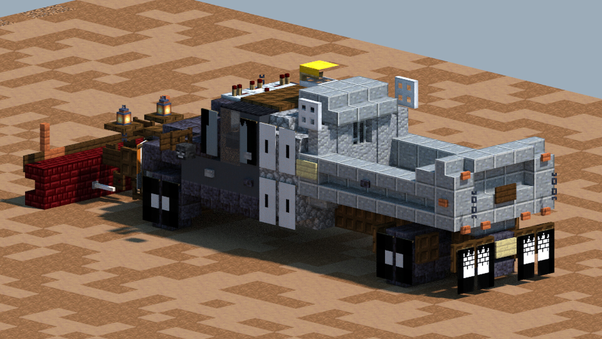 Chevy Silverado 3500hd, Snow Plow [With Download] Minecraft Map