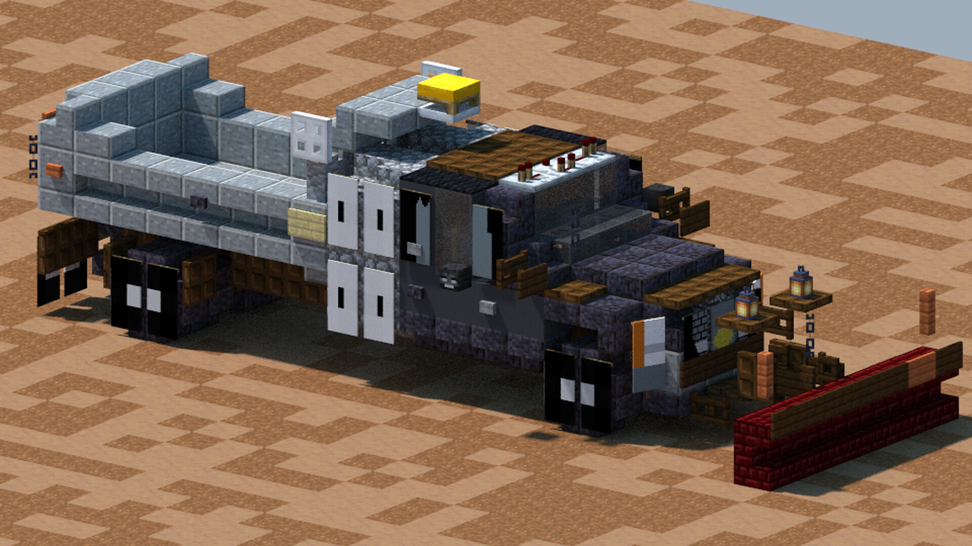 Chevy Silverado 3500hd, Snow Plow [With Download] Minecraft Map