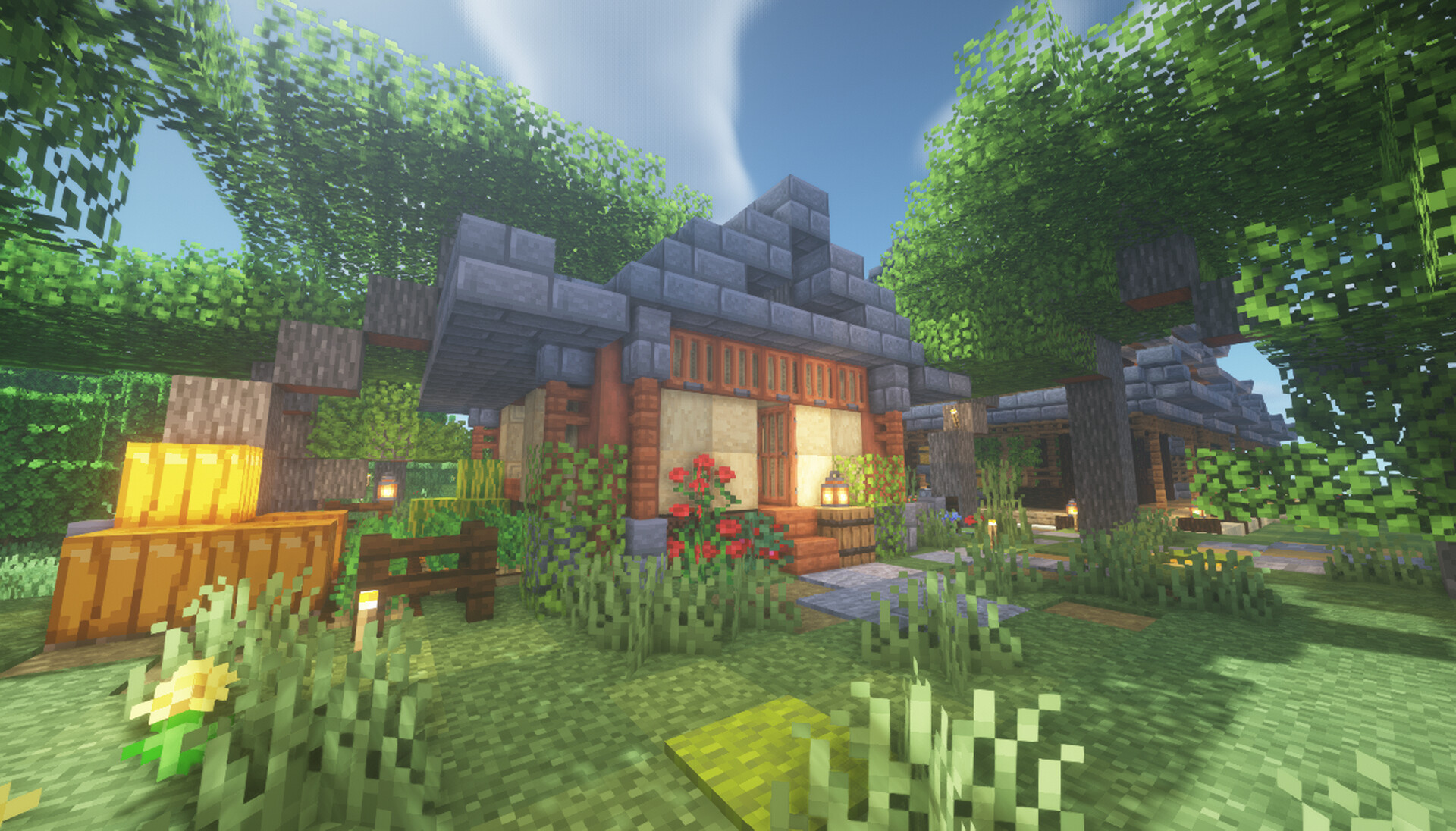 Small Japanese Home Build Idea Minecraft Map