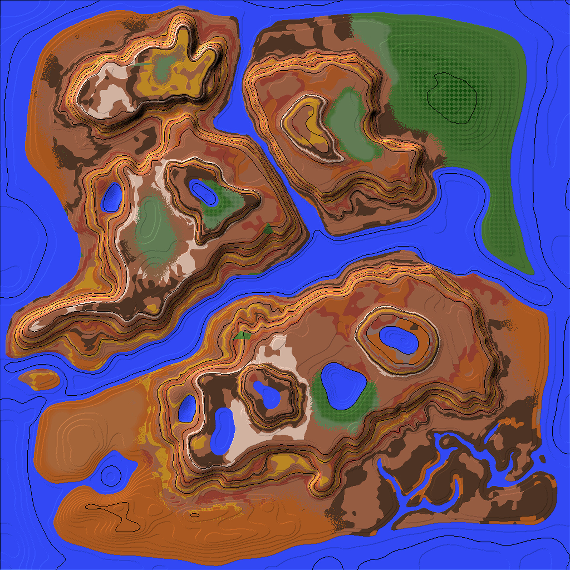 "Mesa Biom" Minecraft Map