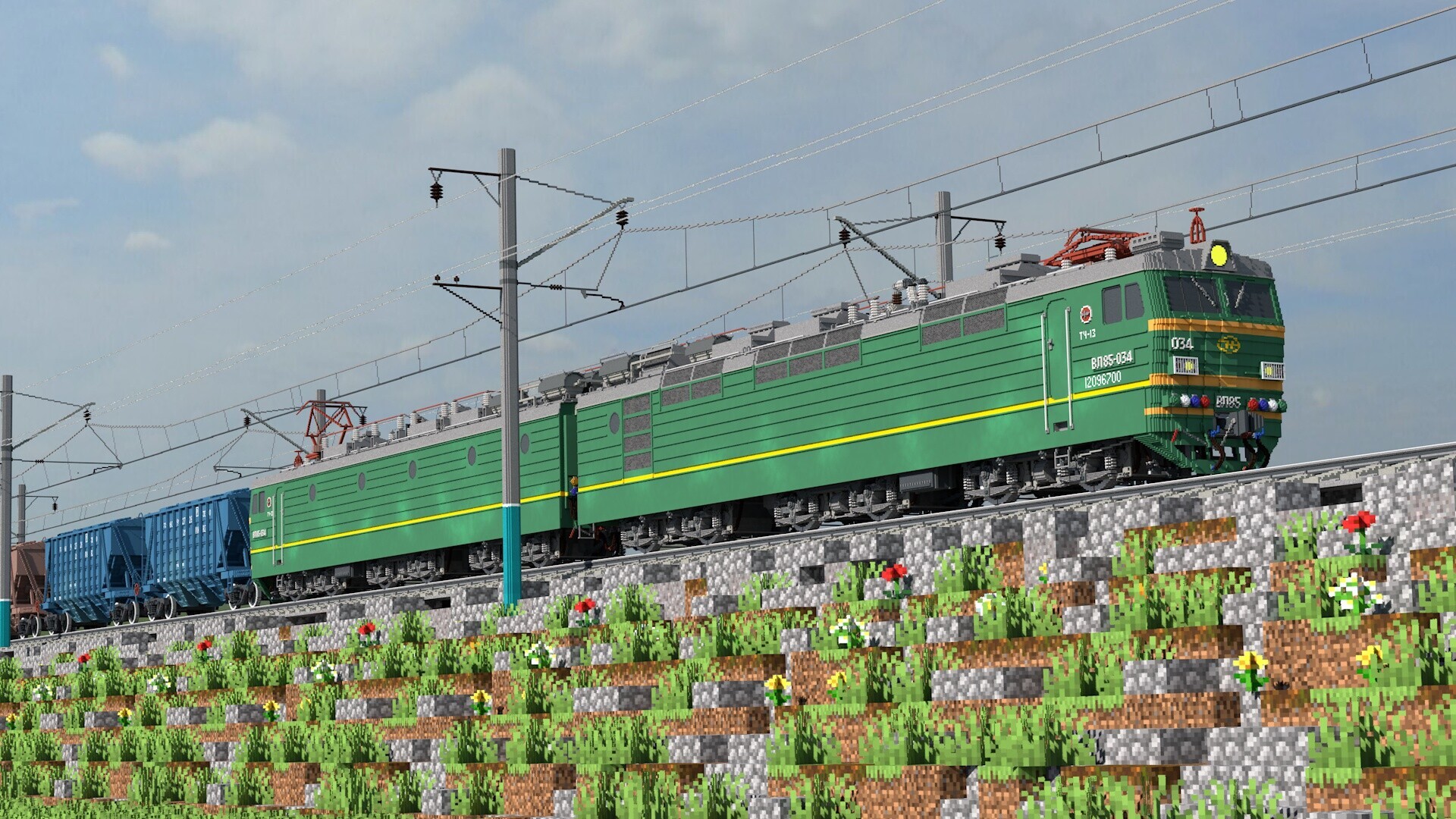 Russian Cargo Cars Pack (RZD) Minecraft Map