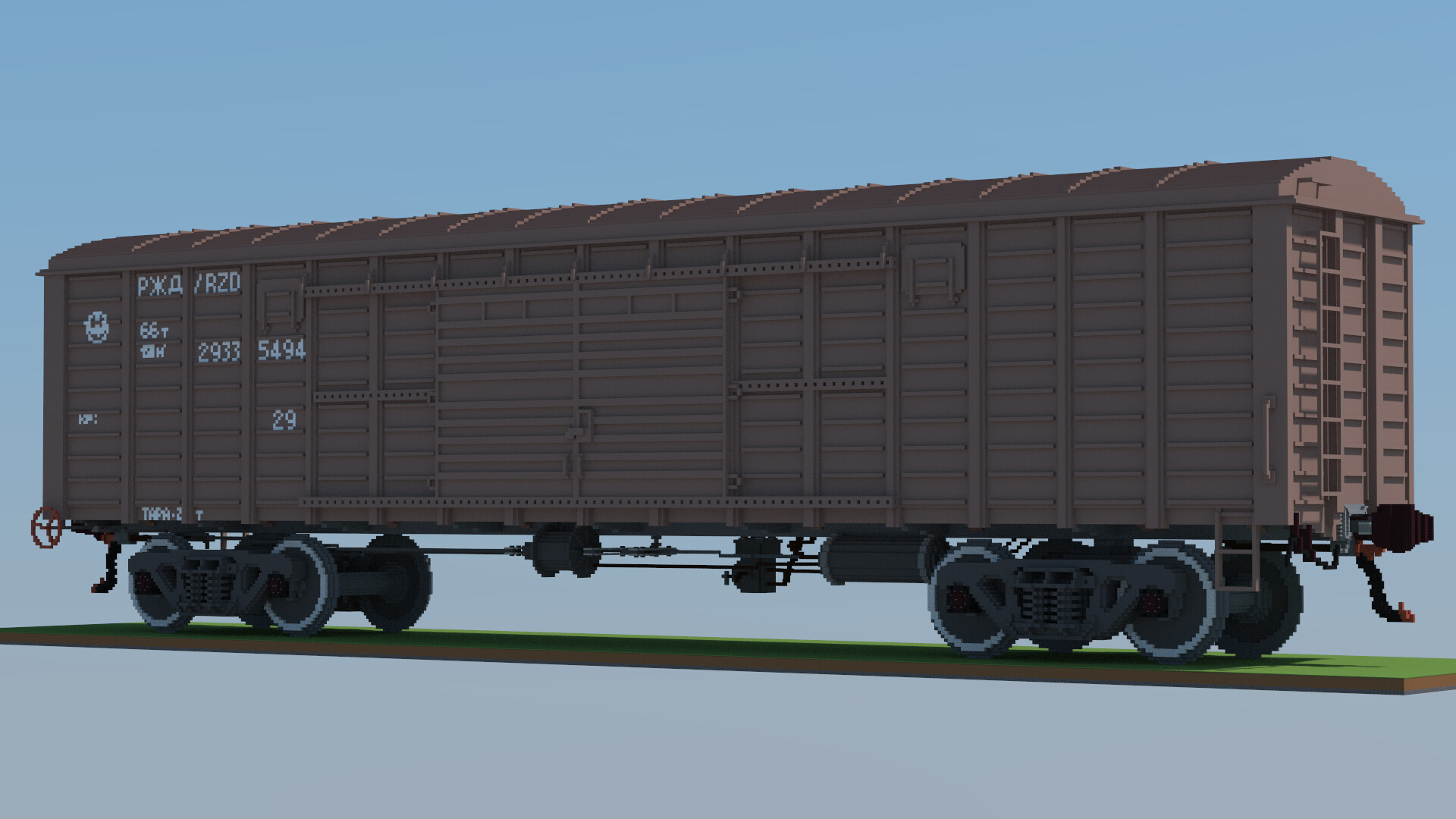 Russian Cargo Cars Pack (RZD) Minecraft Map