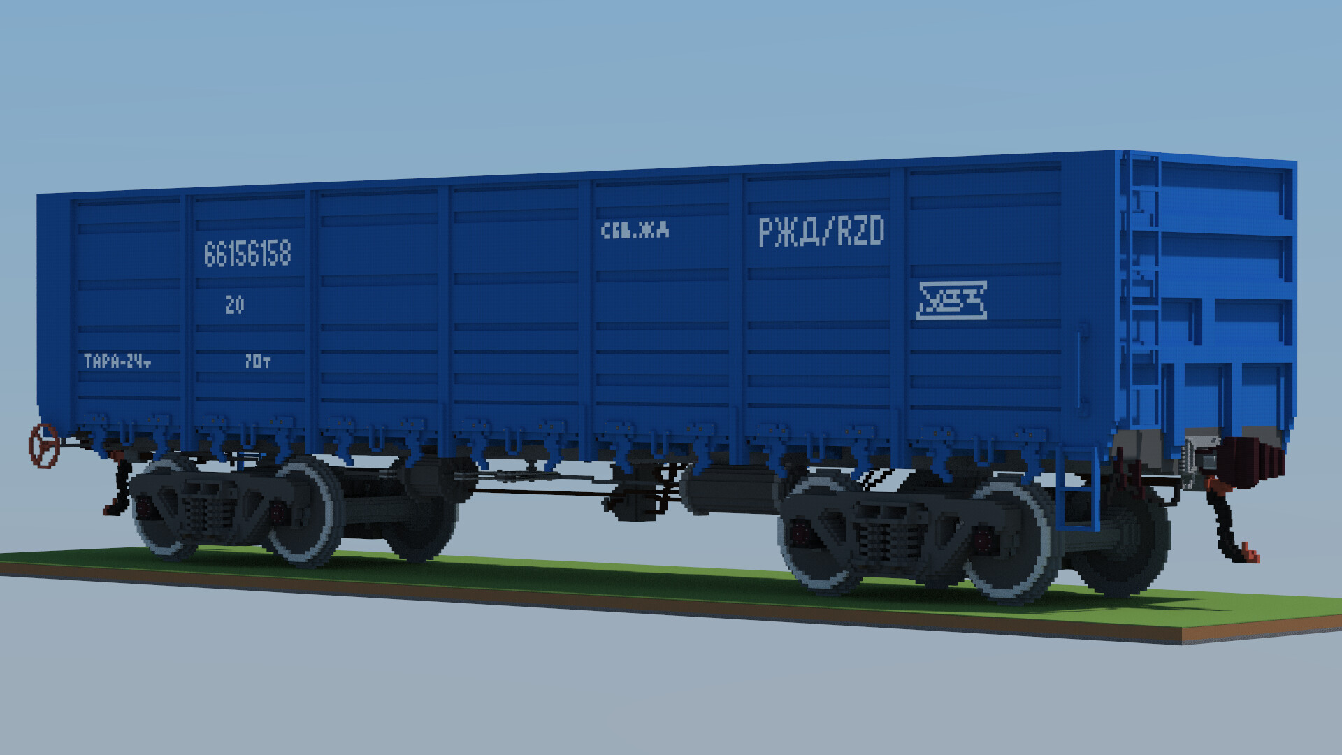 Russian Cargo Cars Pack (RZD) Minecraft Map