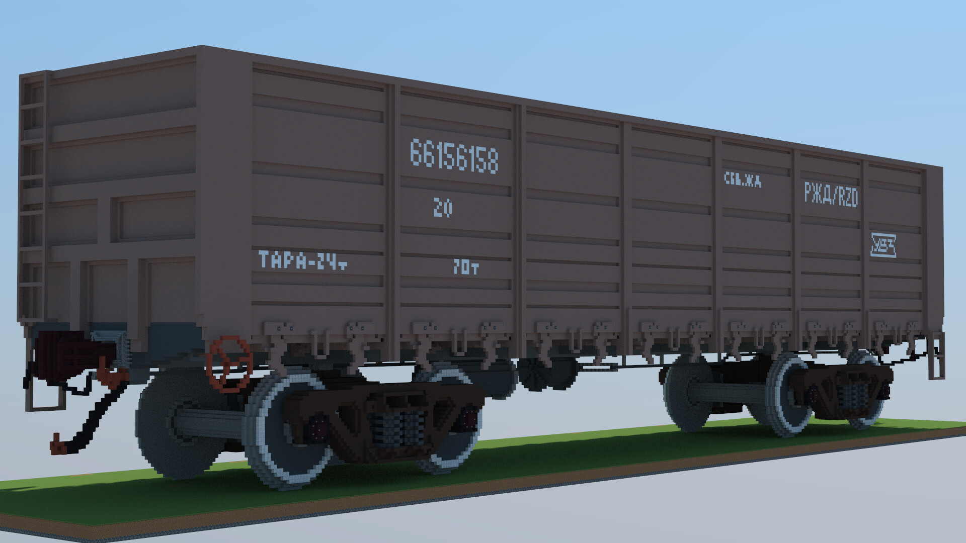 Russian Cargo Cars Pack (RZD) Minecraft Map