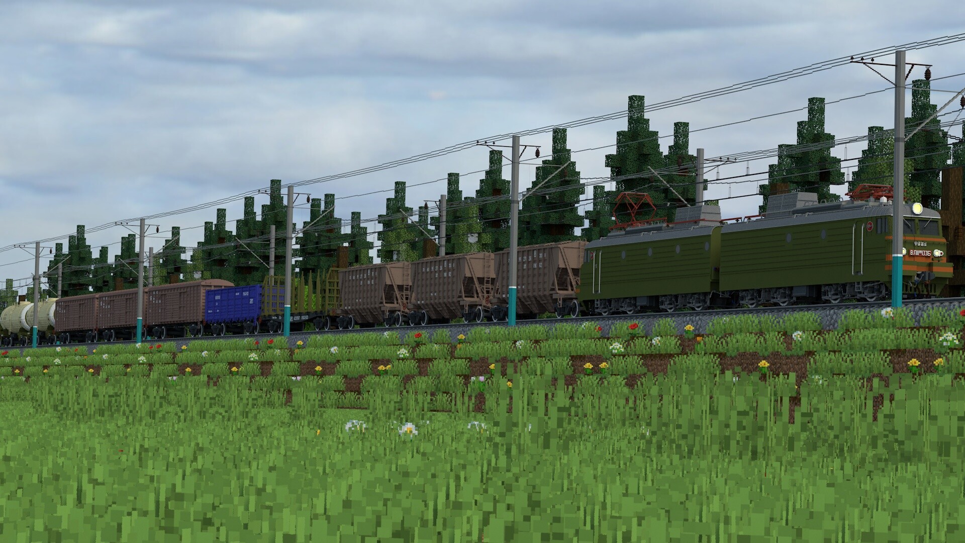 Russian Cargo Cars Pack (RZD) Minecraft Map