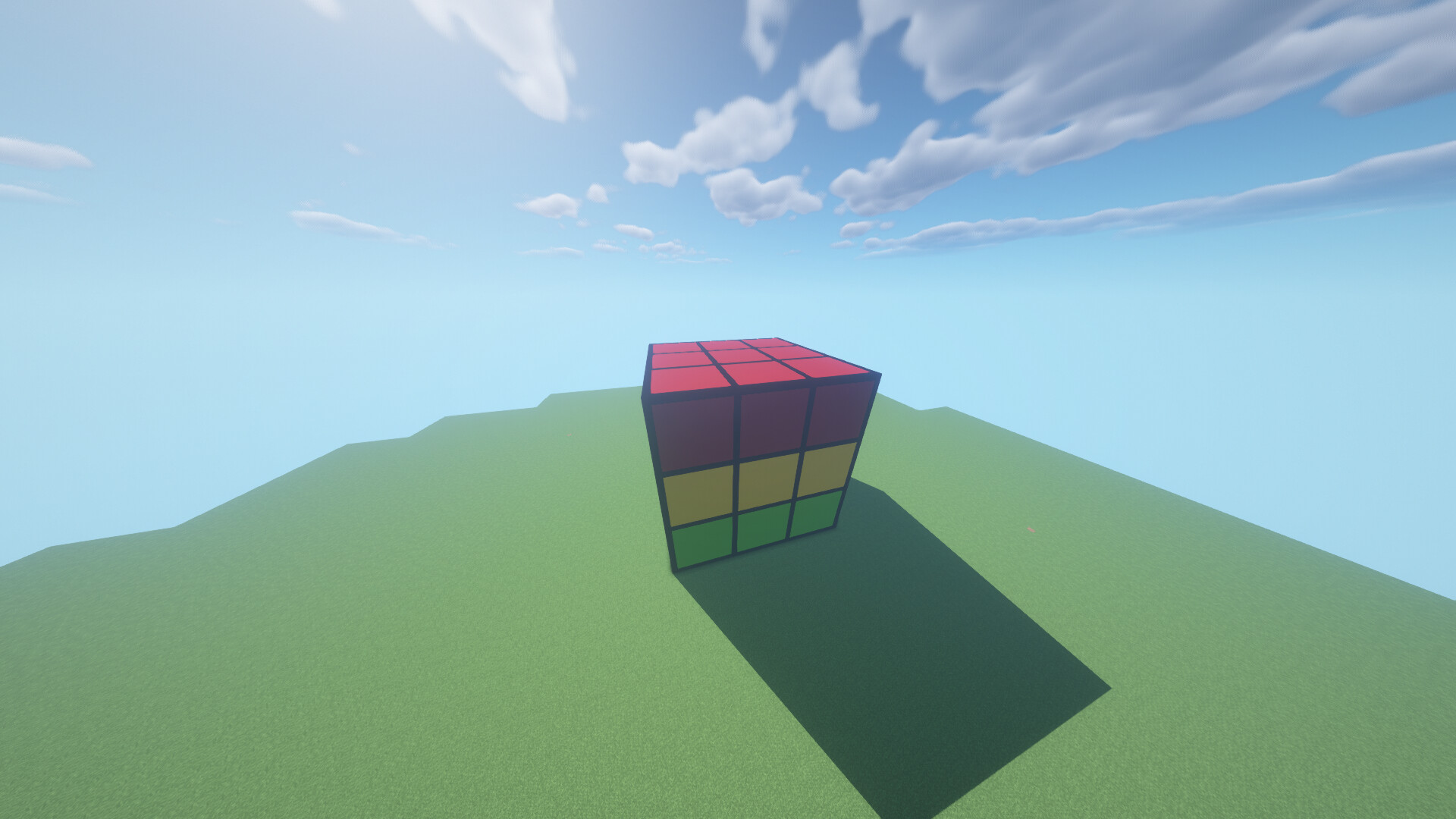 Rubik's cube parkour Minecraft Map