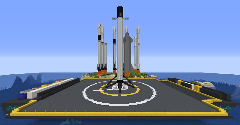 All SpaceX Rockets (1.16.5 Java Edition) Minecraft Map