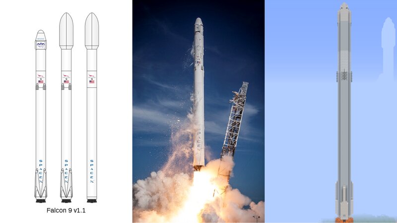 All SpaceX Rockets (1.16.5 Java Edition) Minecraft Map